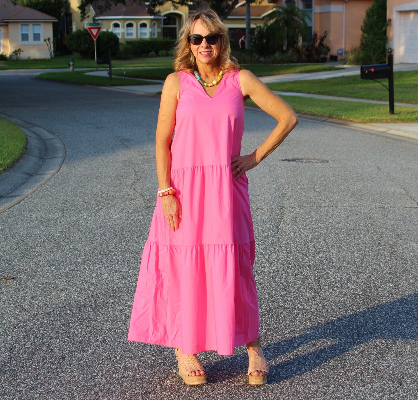Pretty Pink Maxi Dress - This Blonde's Shopping Bag